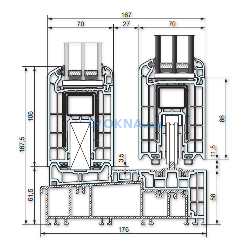 Framex FN55 Framex для фасадов — характеристики профильной системы: Окна.ua